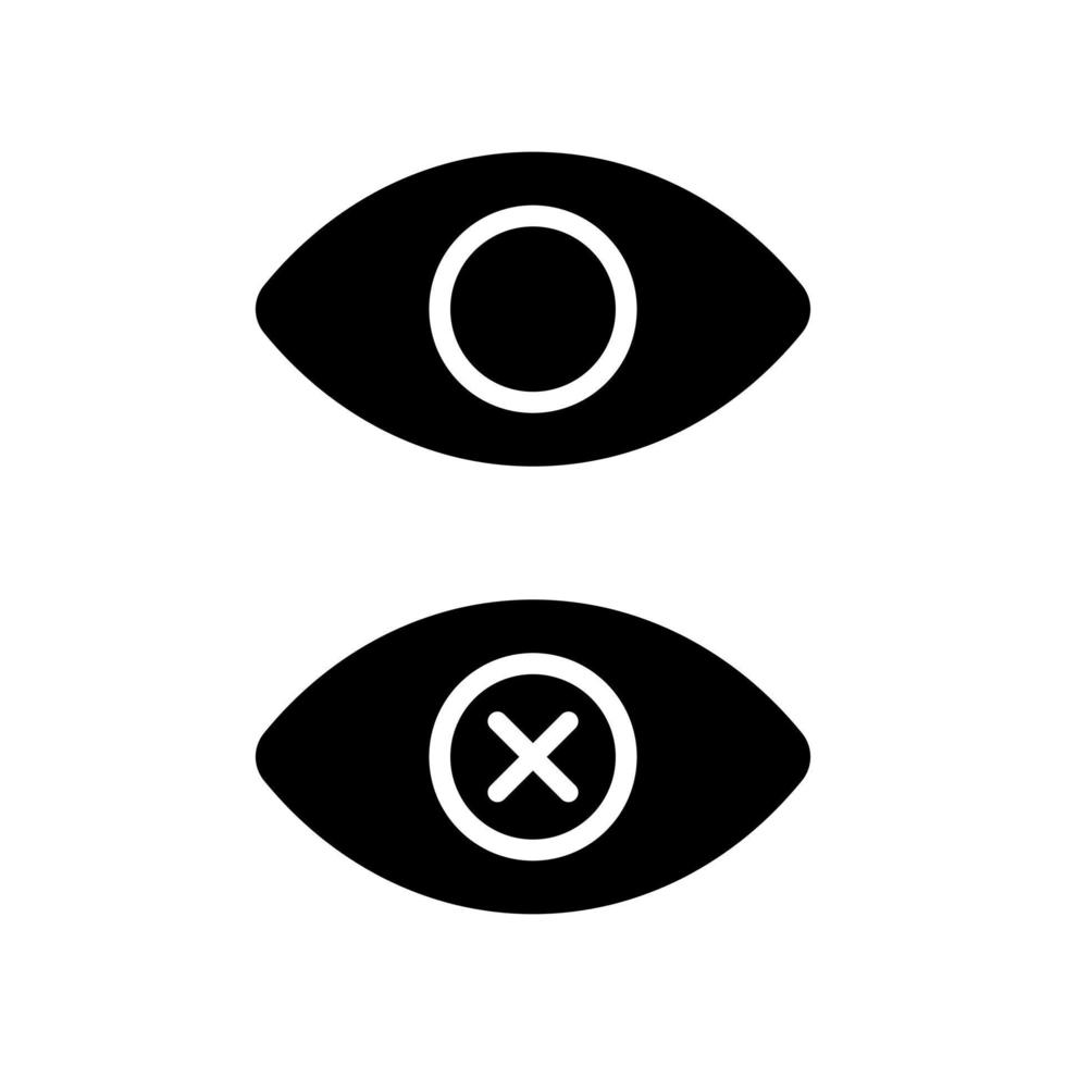 Confidential, show password and hide password icons in flat style ... Confidential, show password and hide password icons in flat style ...