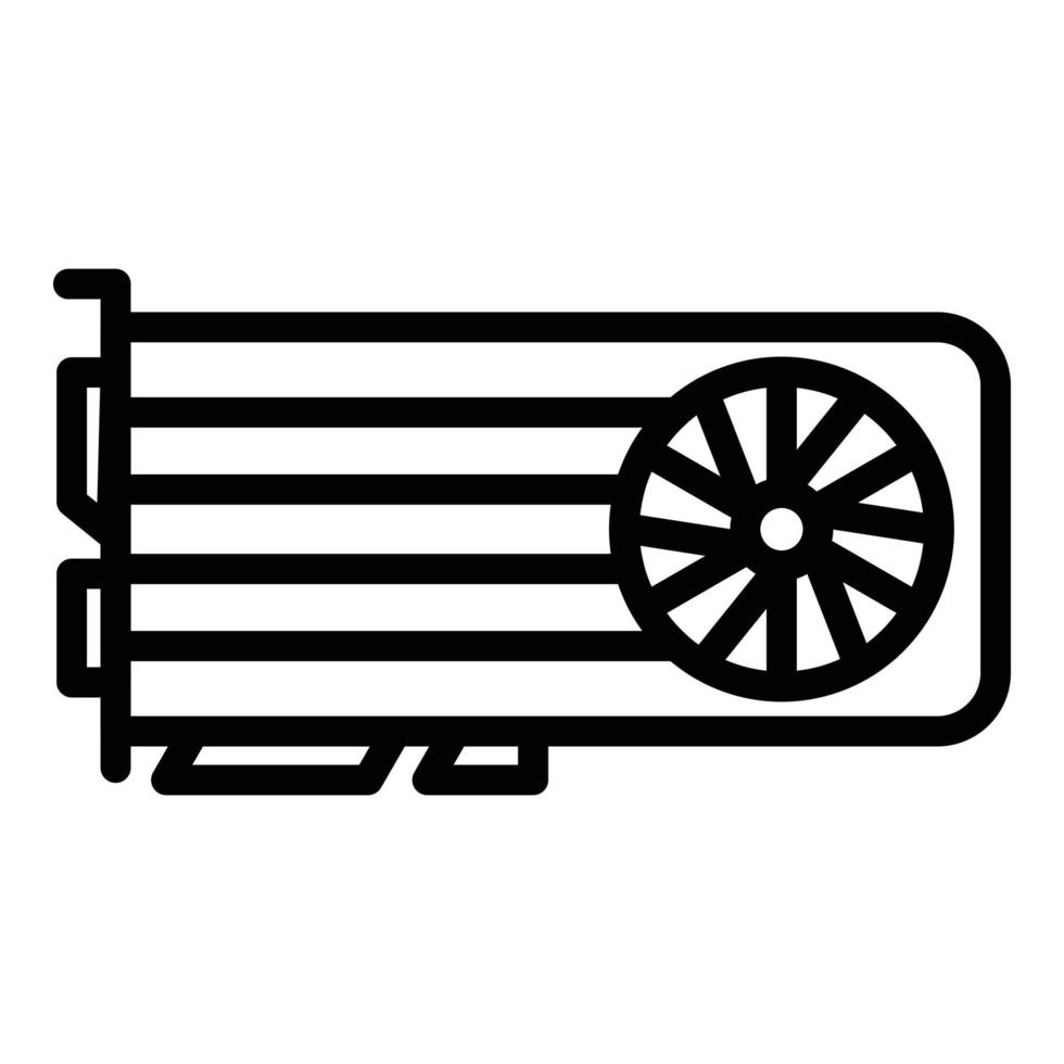 Video card icon, outline style 15645921 Vector Art at Vecteezy Video card icon, outline style 15645921 Vector Art at Vecteezy