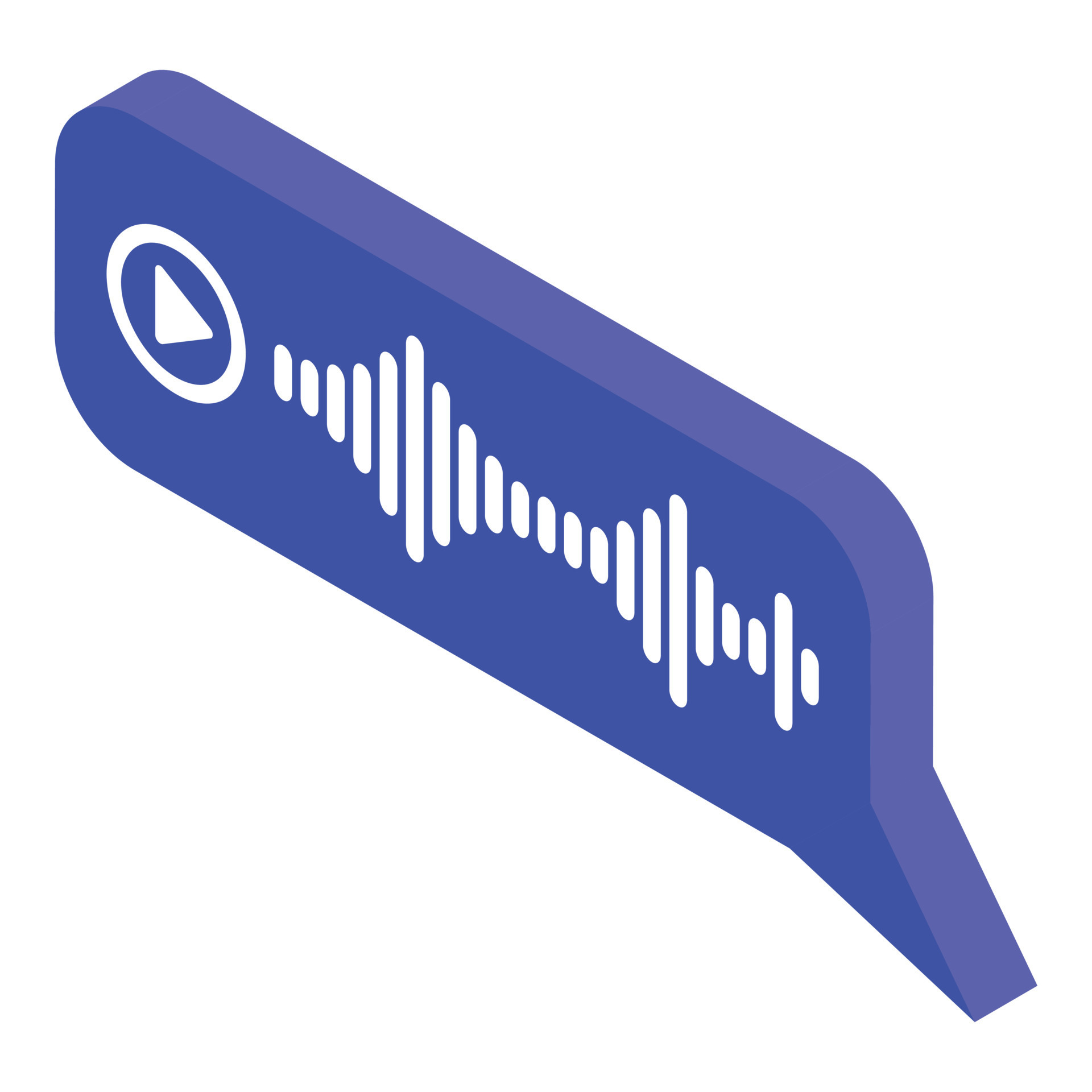 Chat Speech Recognition Icon Isometric Style 15647067 Vector Art At