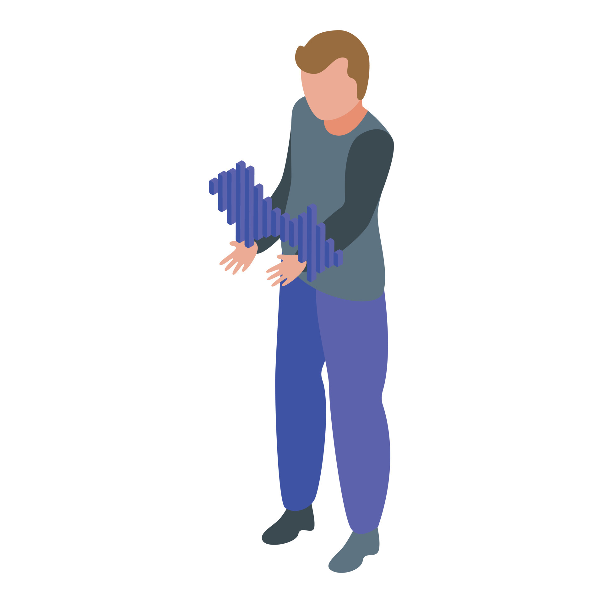 Man Speech Recognition Icon Isometric Style 15647101 Vector Art At