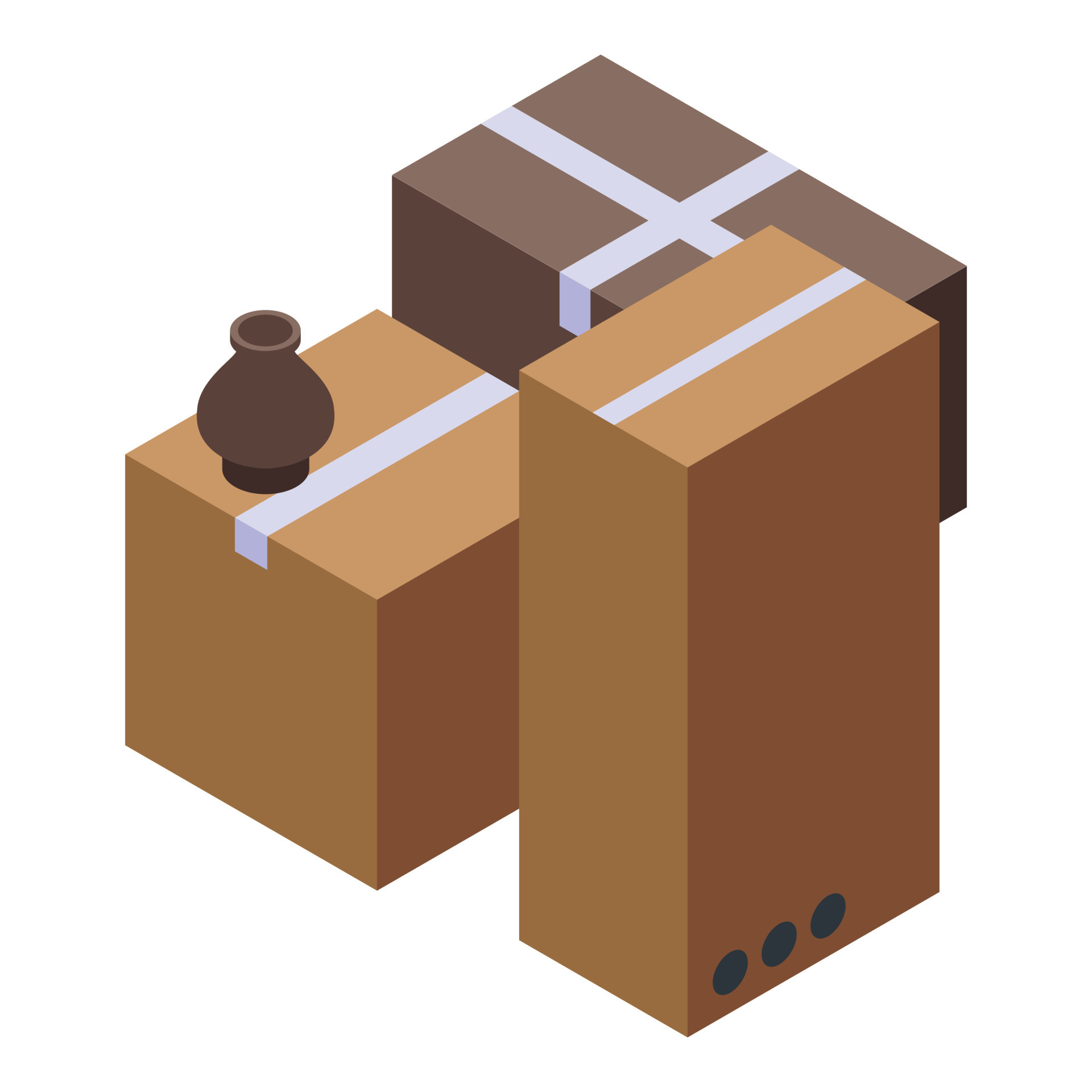 Inheritance Boxes Icon Isometric Style 15647402 Vector Art At Vecteezy