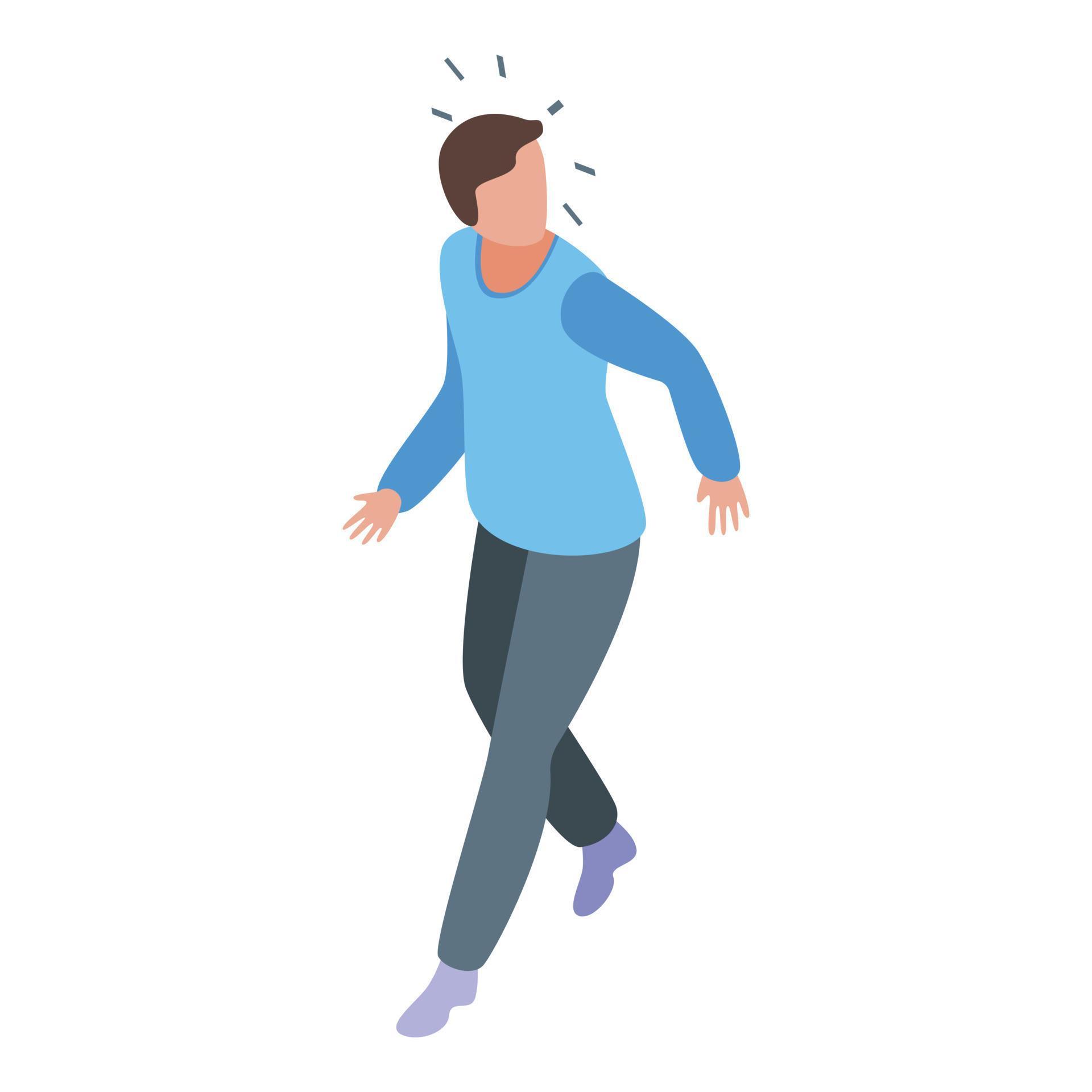 Scared Man Icon Isometric Style 15648510 Vector Art At Vecteezy