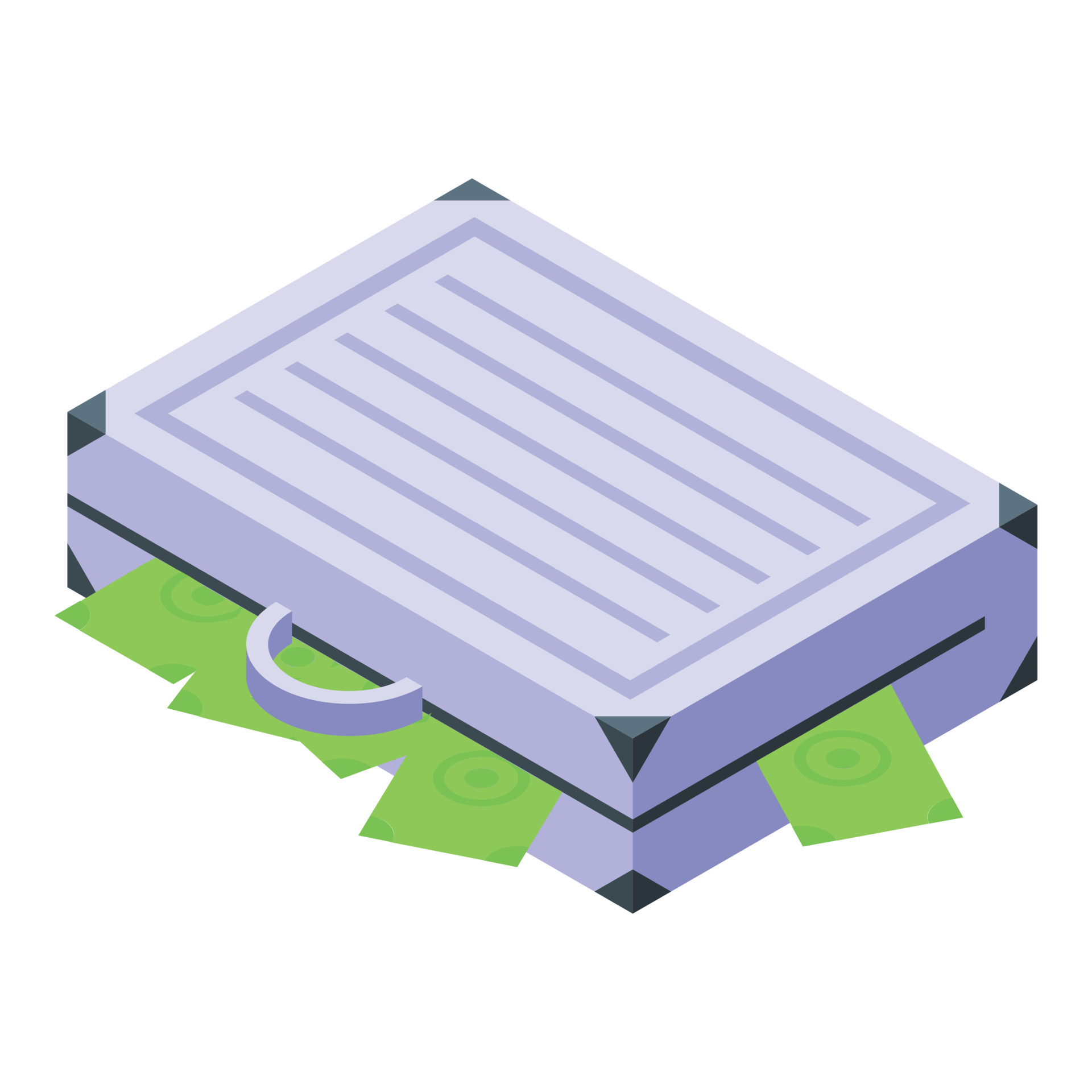 Money suitcase icon, isometric style 15648596 Vector Art at Vecteezy