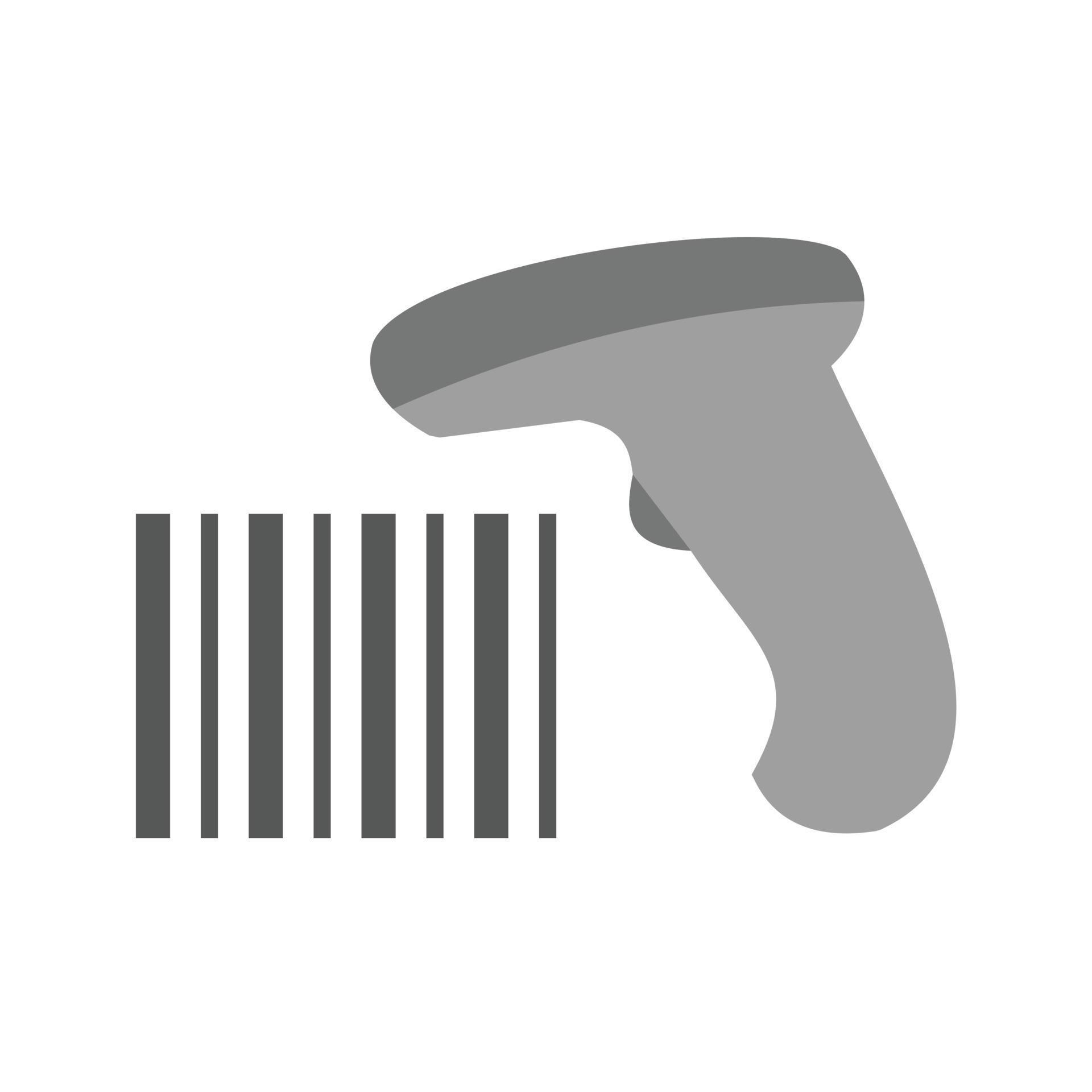 Bar Code Reader Flat Greyscale Icon 15648827 Vector Art at Vecteezy
