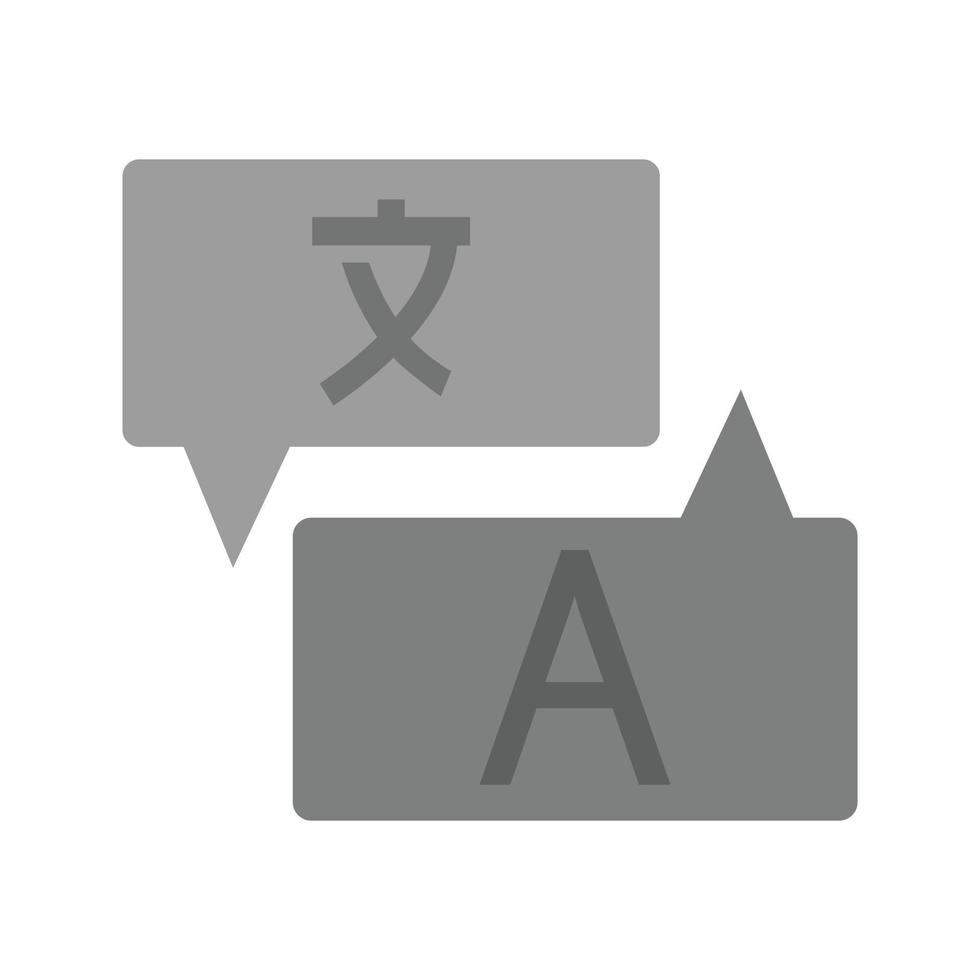 Translate Flat Greyscale Icon 15648871 Vector Art at Vecteezy