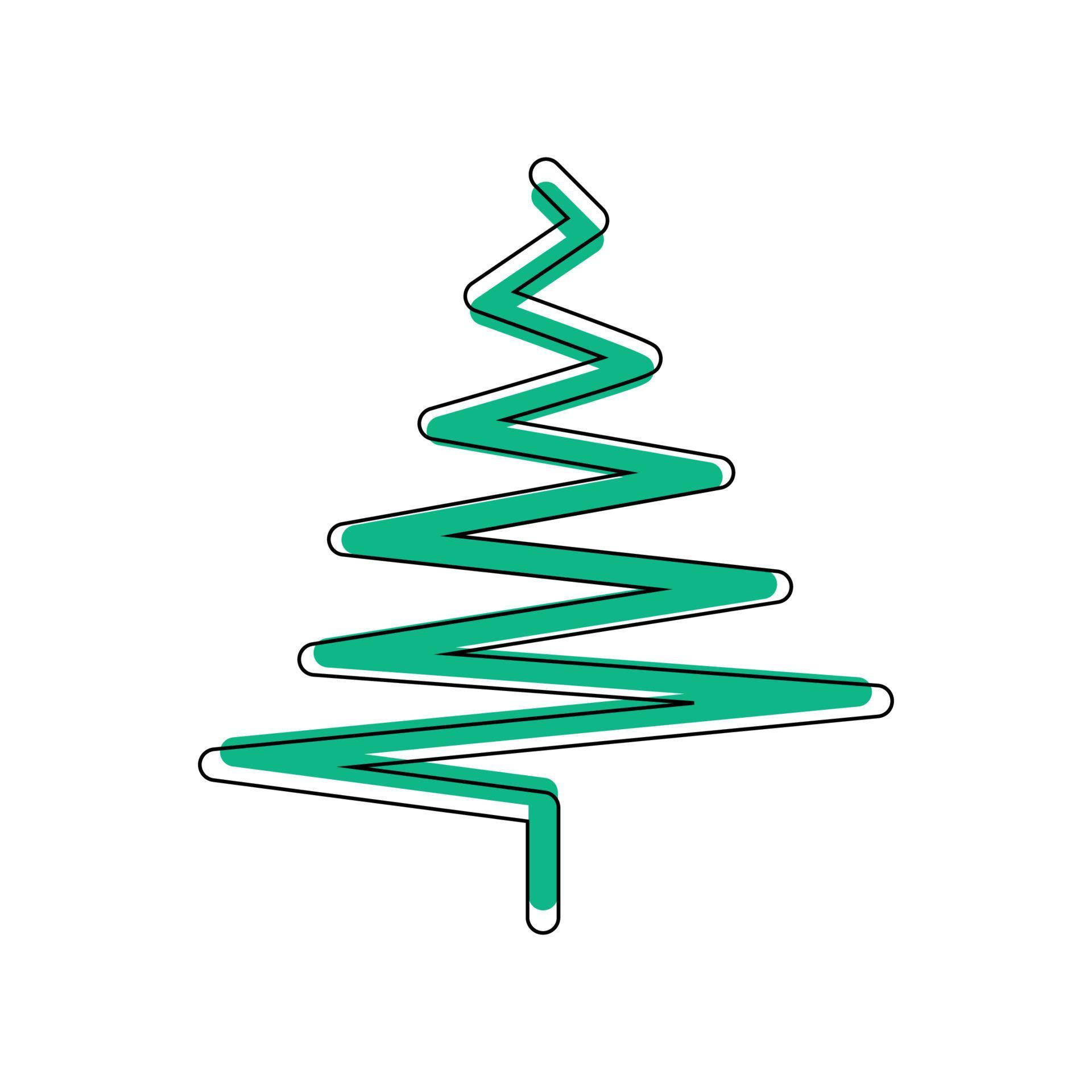 Vector illustration of christmas tree 15649850 Vector Art at Vecteezy