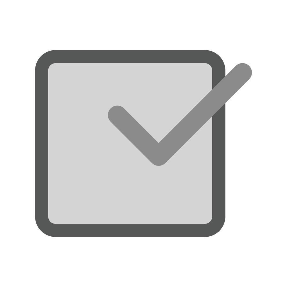 Checkbox Flat Greyscale Icon 15652431 Vector Art at Vecteezy
