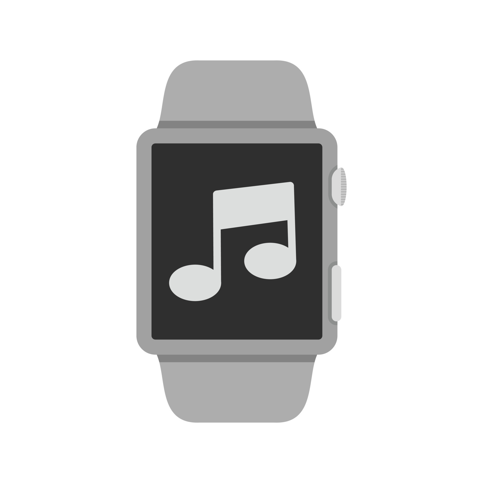 Music App Flat Greyscale Icon 15652770 Vector Art at Vecteezy Music App Flat Greyscale Icon 15652770 Vector Art at Vecteezy