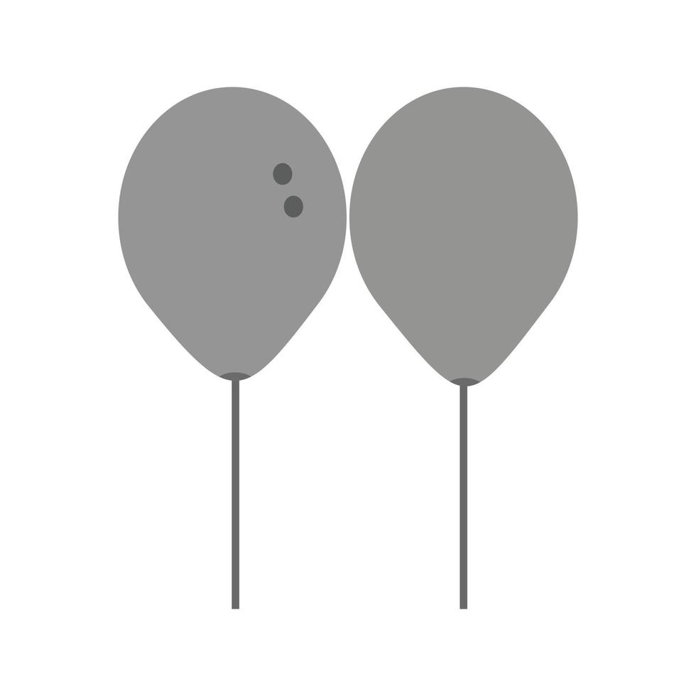 Balloon Flat Greyscale Icon 15653425 Vector Art at Vecteezy