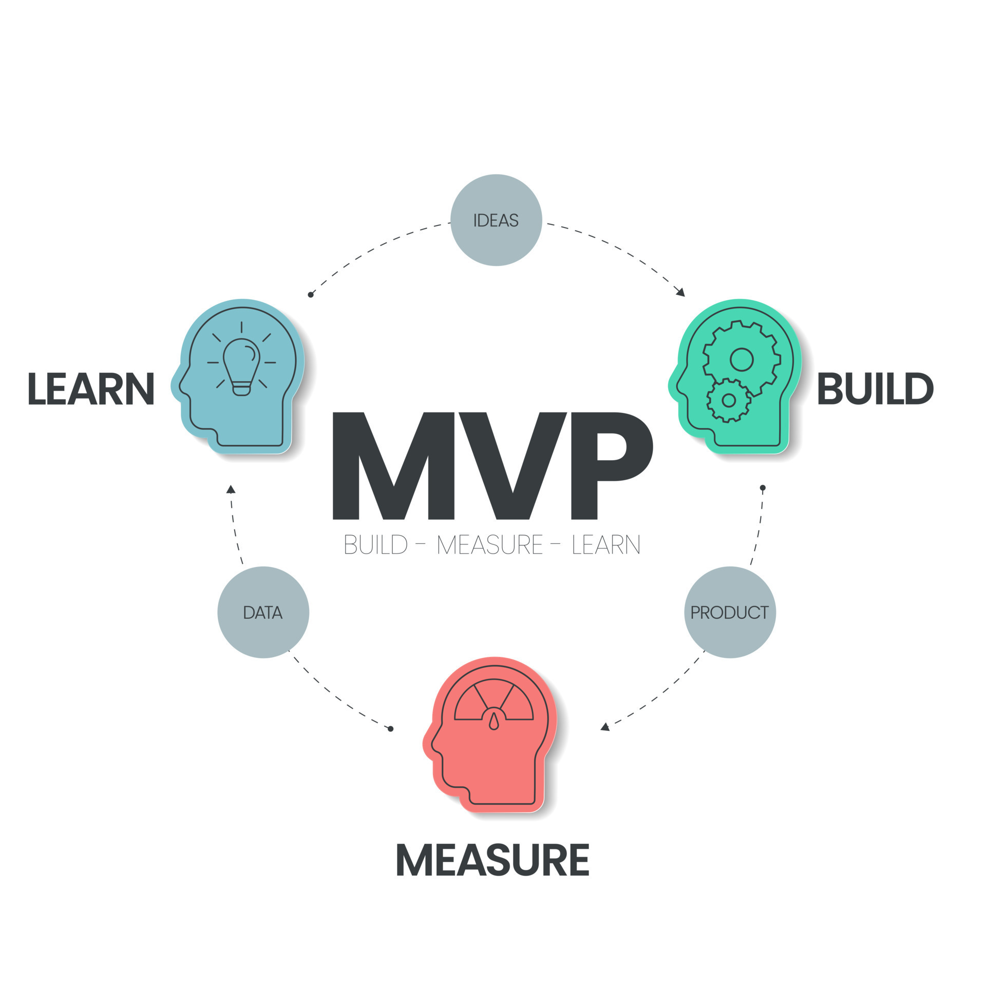Minimum Viable Products Mvp And Build Measure Learn Loops Infographic