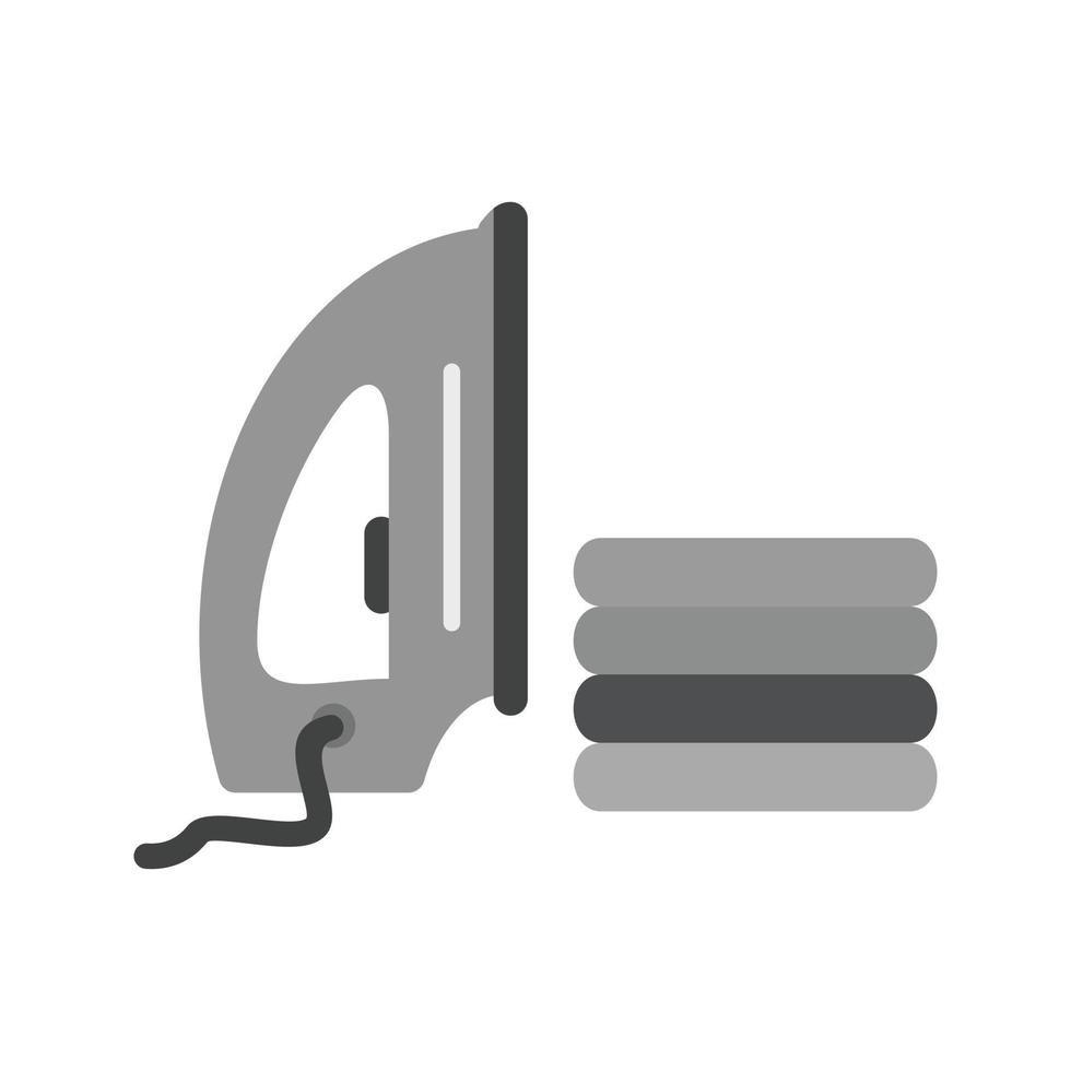 Ironing Clothes Flat Greyscale Icon 15653732 Vector Art at Vecteezy