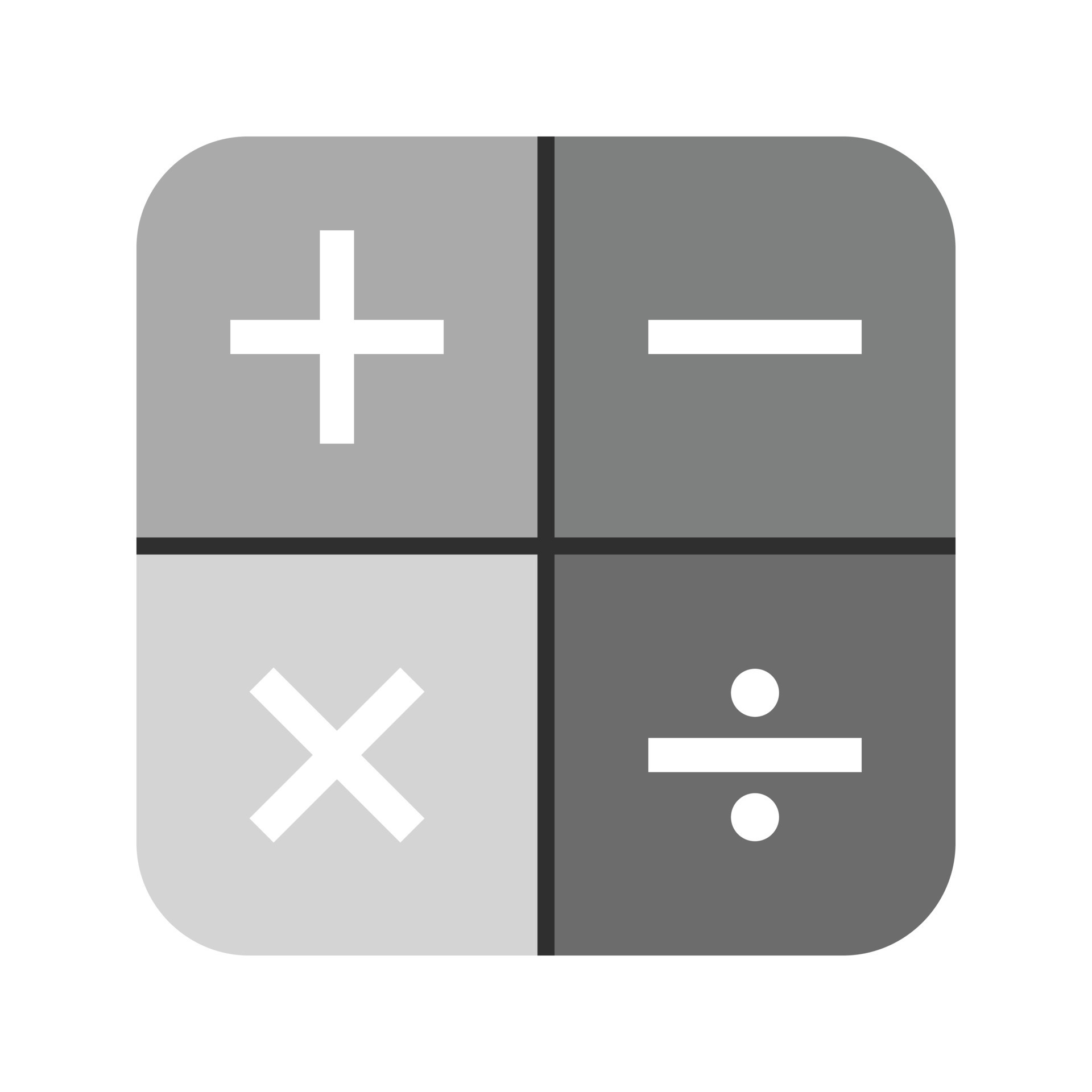 Math Symbols I Flat Greyscale Icon 15654010 Vector Art At Vecteezy