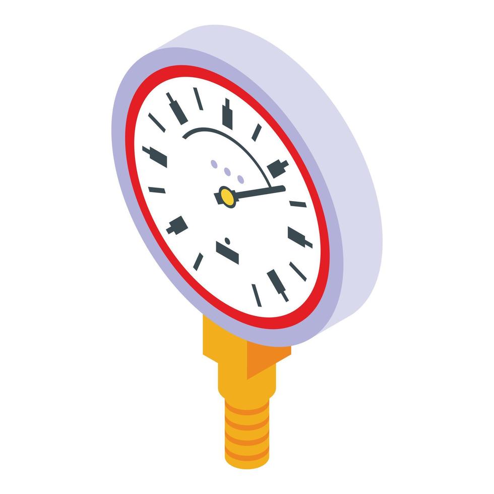 Manometer sensor icon, isometric style 15654210 Vector Art at Vecteezy