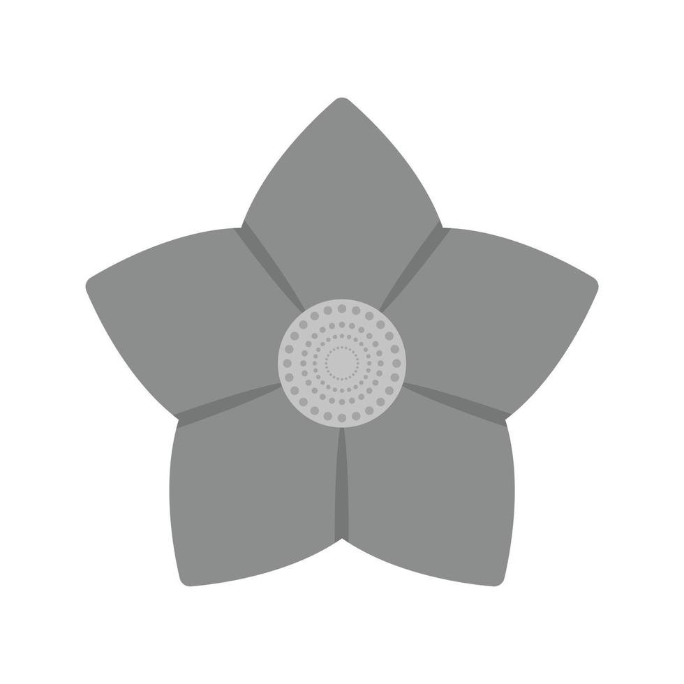 Flower Flat Greyscale Icon 15656215 Vector Art at Vecteezy