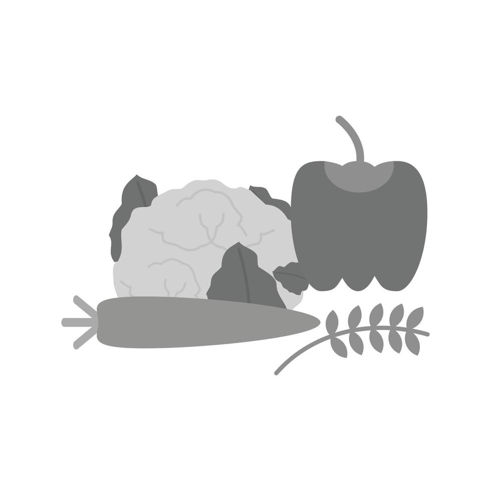Vegetables Flat Greyscale Icon 15656247 Vector Art at Vecteezy