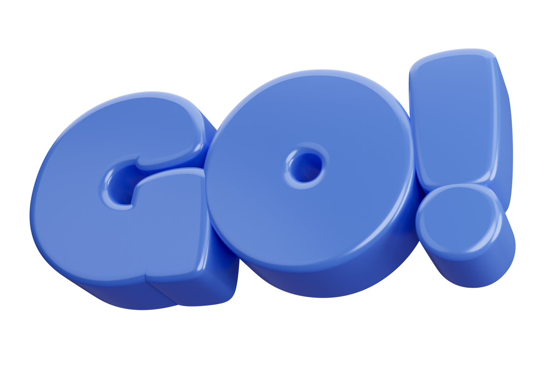 go 3d render text phrase inscription 15658160 PNG