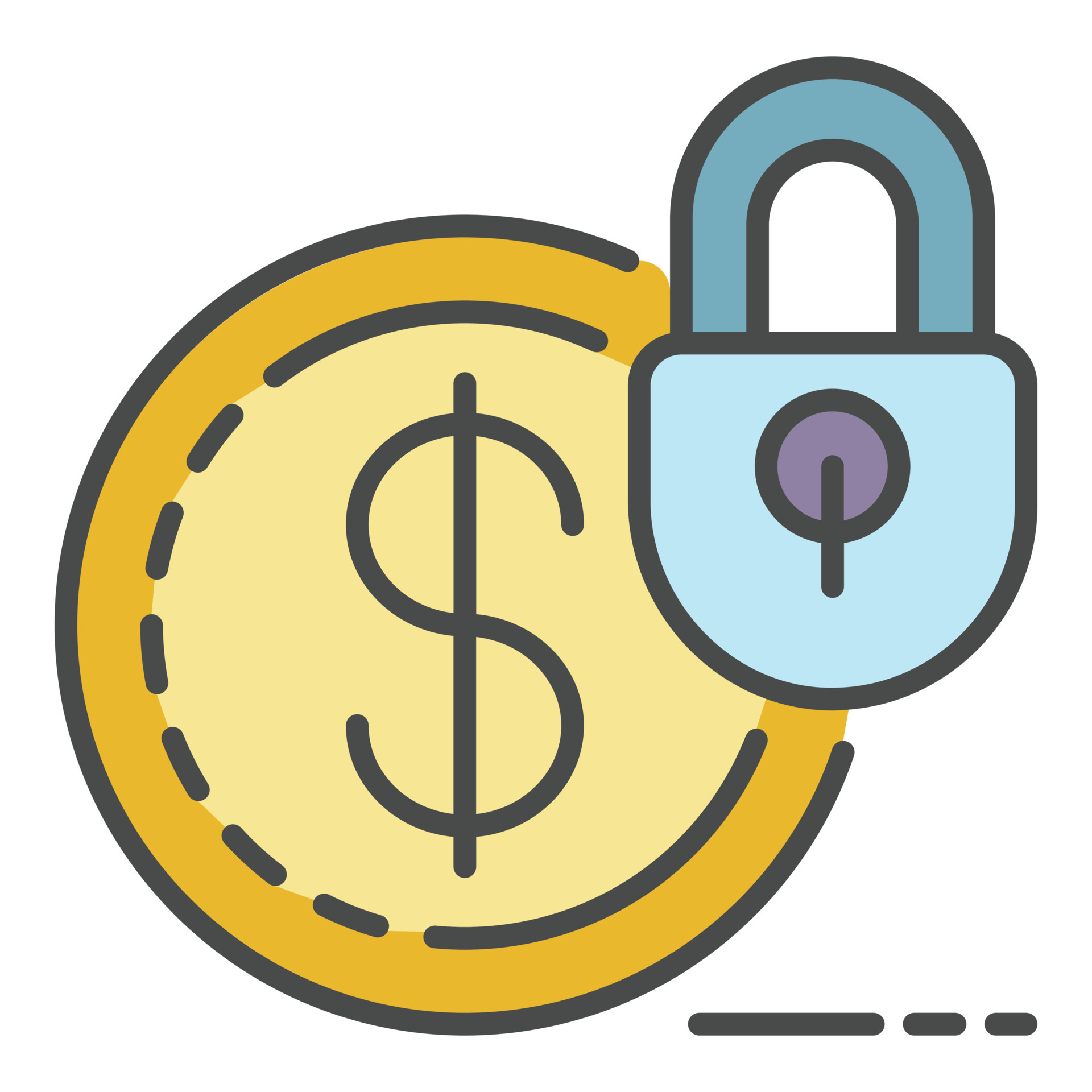 Secured money icon color outline vector 15658621 Vector Art at Vecteezy