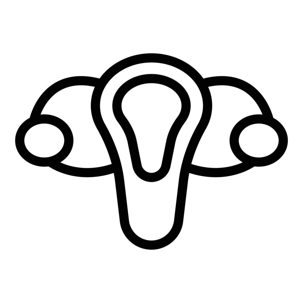 Female Uterus Icon Outline Vector Woman Ovary 15660009 Vector Art At