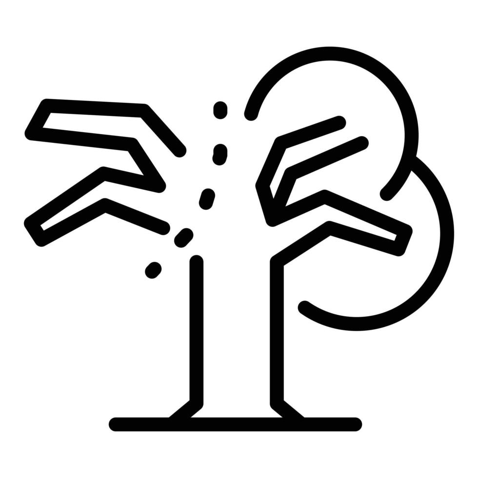 Pruning Service Icon Outline Vector Garden Tree 15660140 Vector Art At