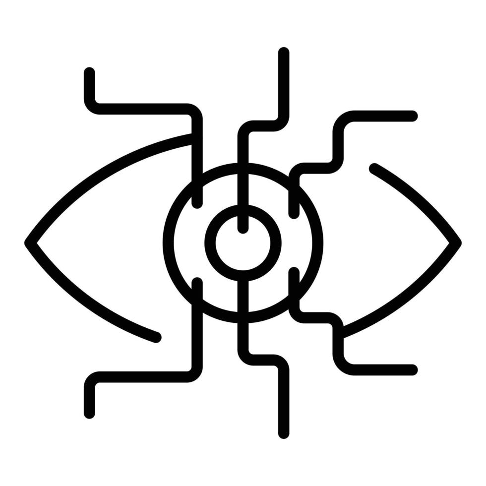 Cyber Security Icon Outline Vector Secure Data 15660240 Vector Art At