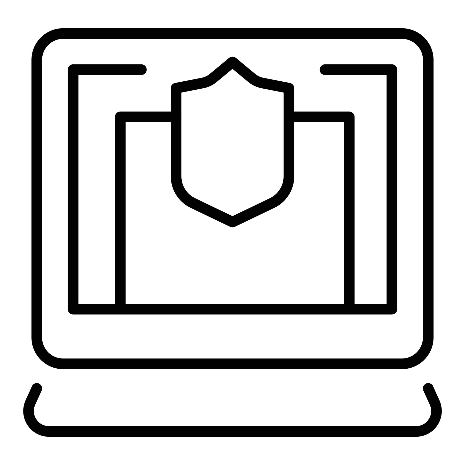Shield Computer Icon Outline Vector Security Insurance 15660244 Vector