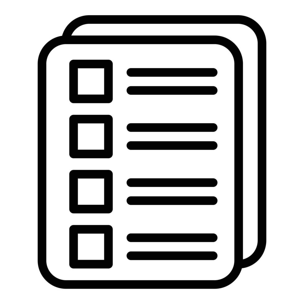 Check list icon, outline style 15661812 Vector Art at Vecteezy Check list icon, outline style 15661812 Vector Art at Vecteezy