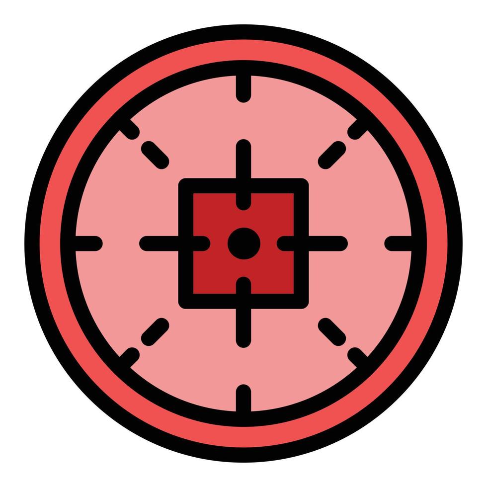 Target Sight Icon Color Outline Vector 15661869 Vector Art At Vecteezy