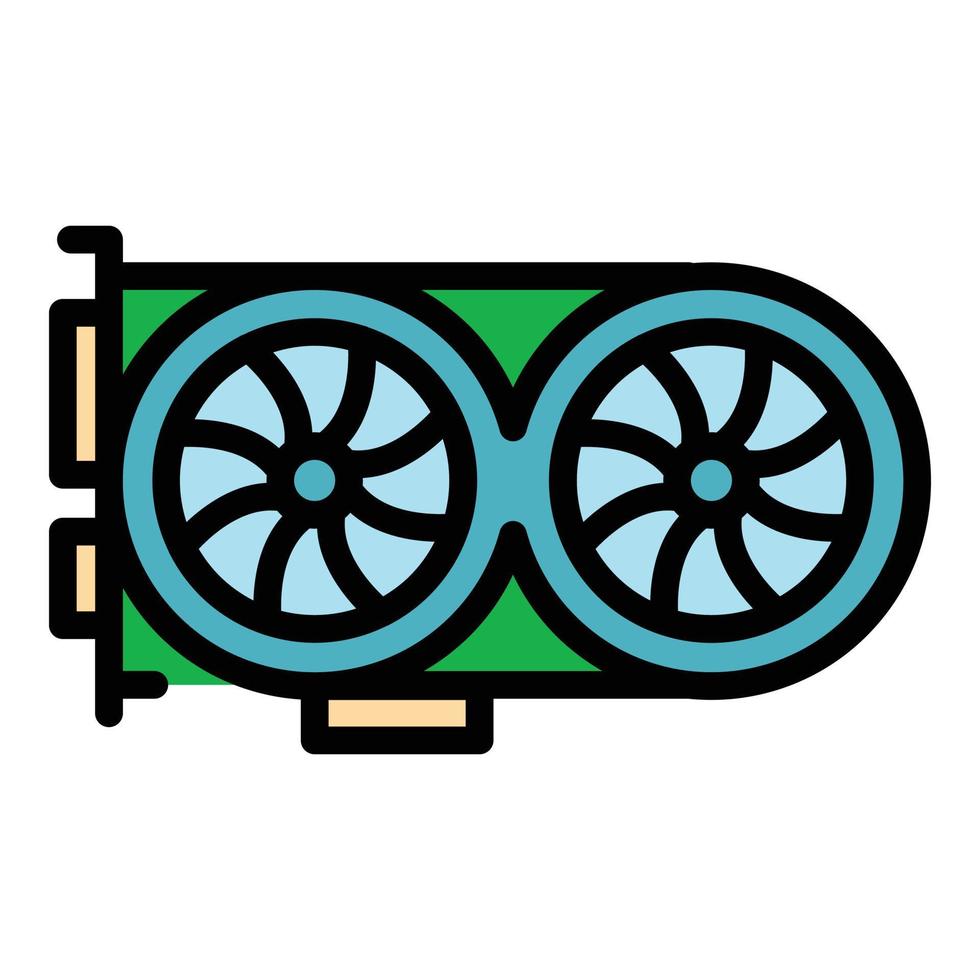 Gpu graphic card icon color outline vector 15663056 Vector Art at Vecteezy Gpu graphic card icon color outline vector 15663056 Vector Art at Vecteezy