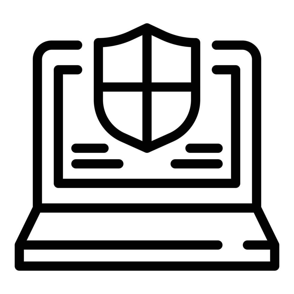 Secured laptop icon, outline style 15663979 Vector Art at Vecteezy Secured laptop icon, outline style 15663979 Vector Art at Vecteezy