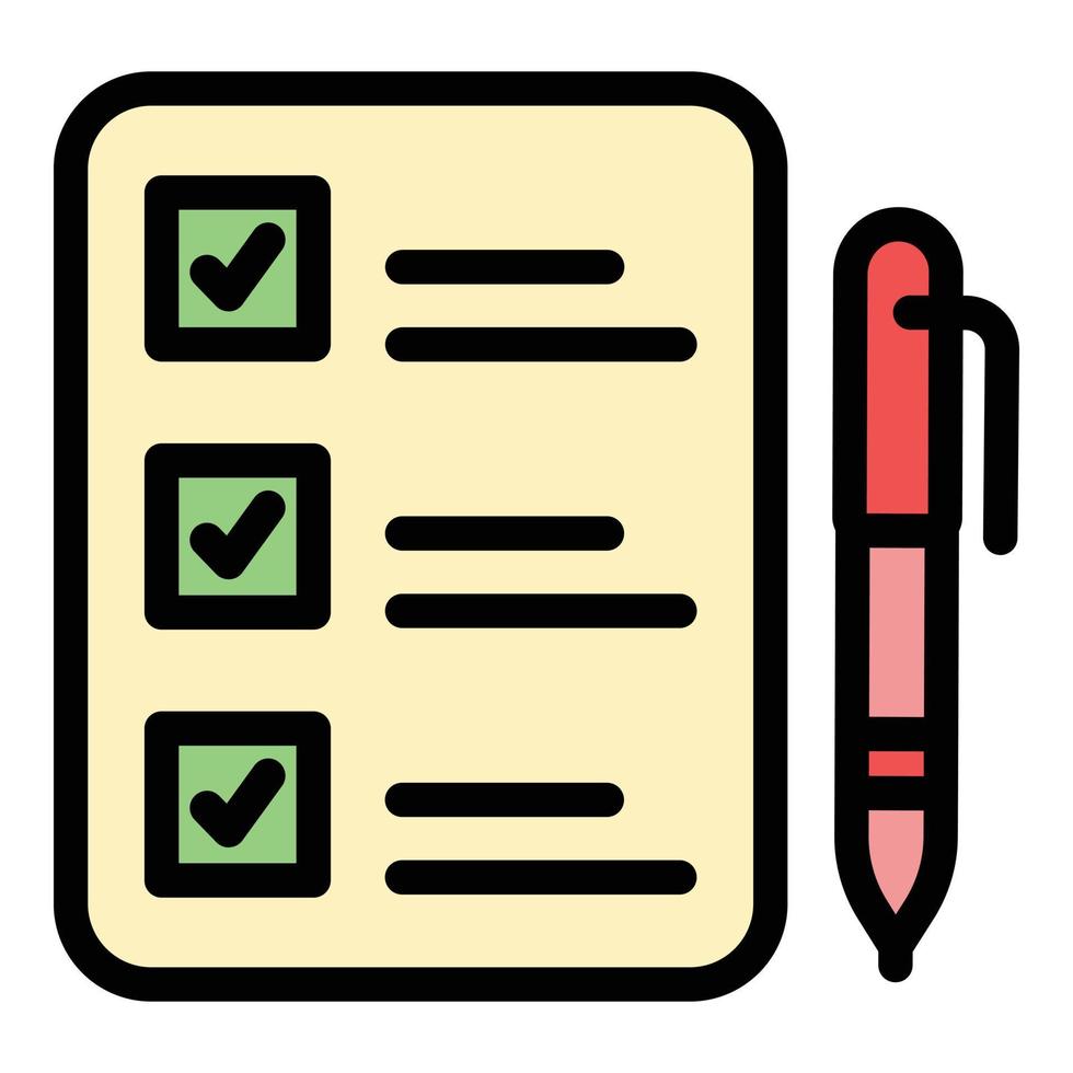 Clipboard request icon color outline vector 15664567 Vector Art at Vecteezy