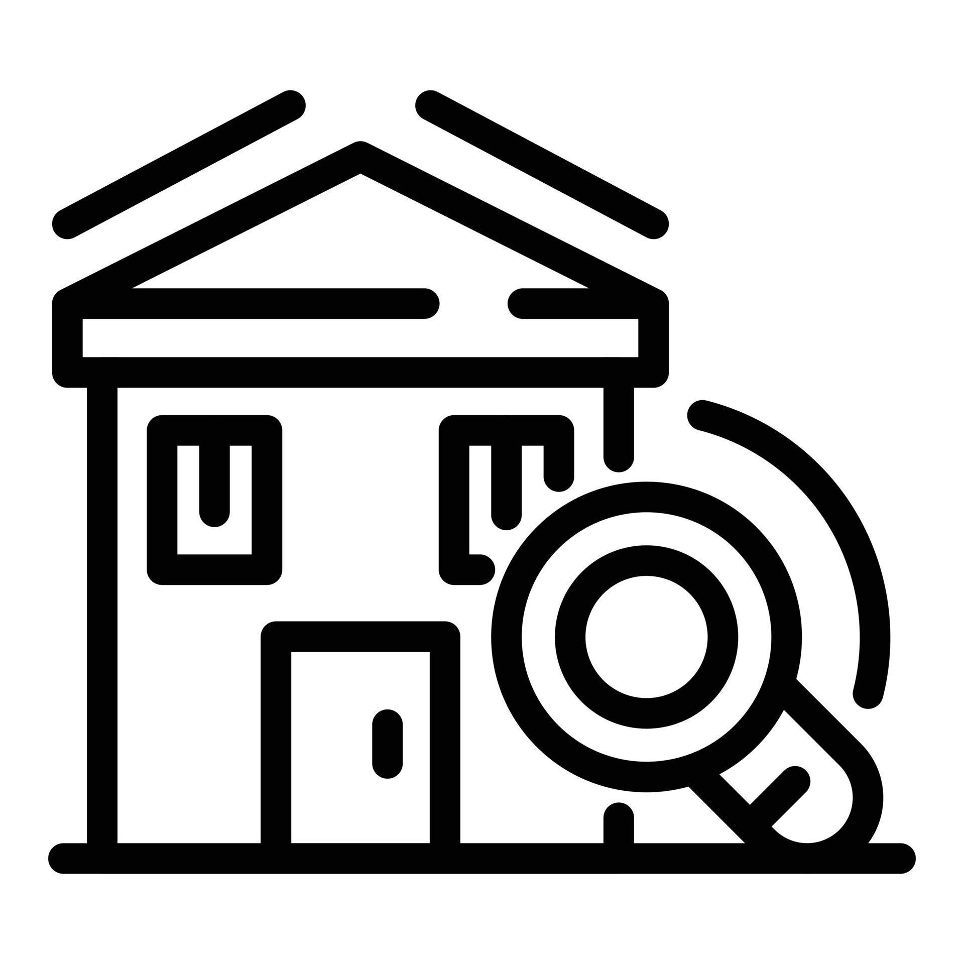 Search Buy House Icon Outline Style 15664965 Vector Art At Vecteezy
