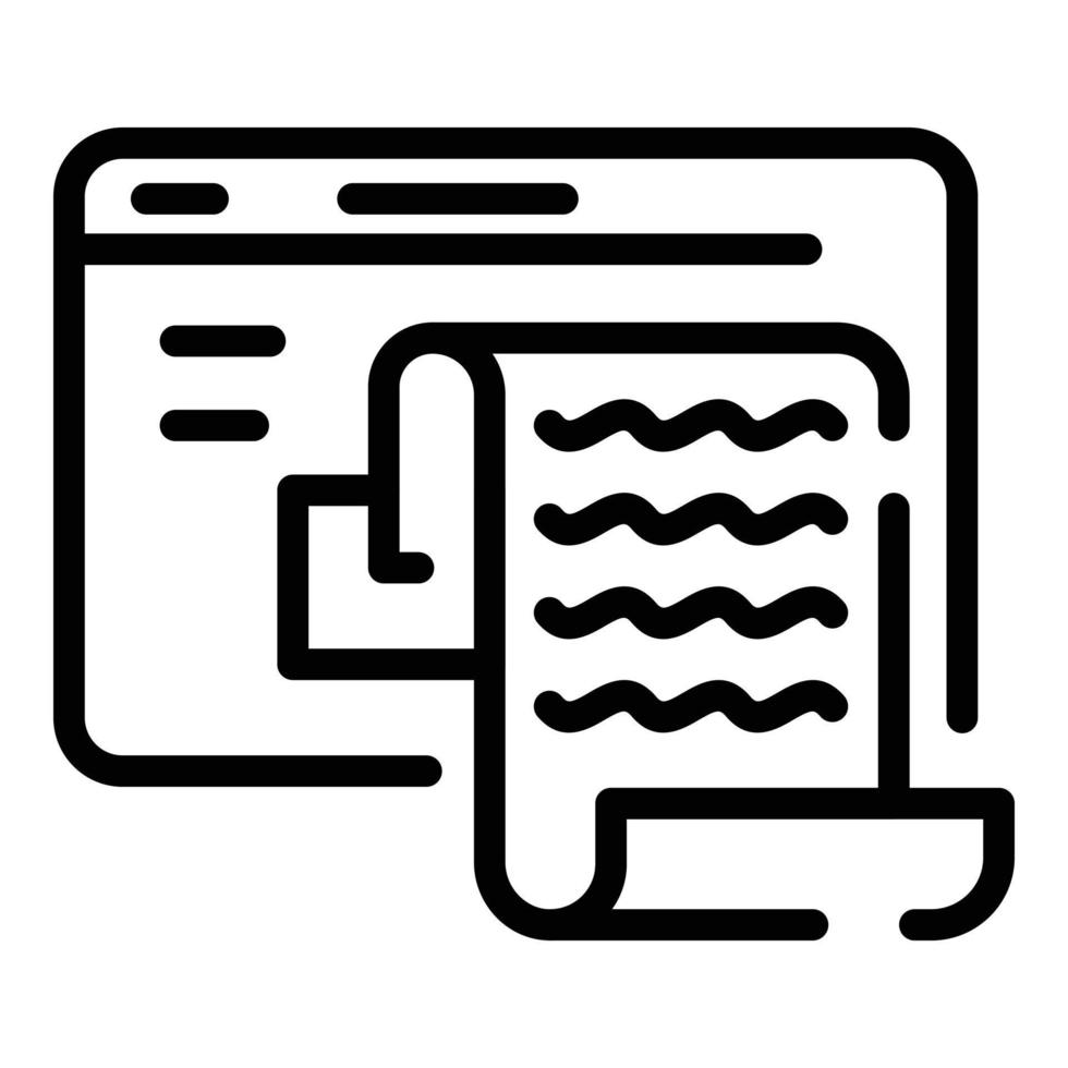 Text document in app window icon, outline style 15665016 Vector Art at ... Text document in app window icon, outline style 15665016 Vector Art at ...