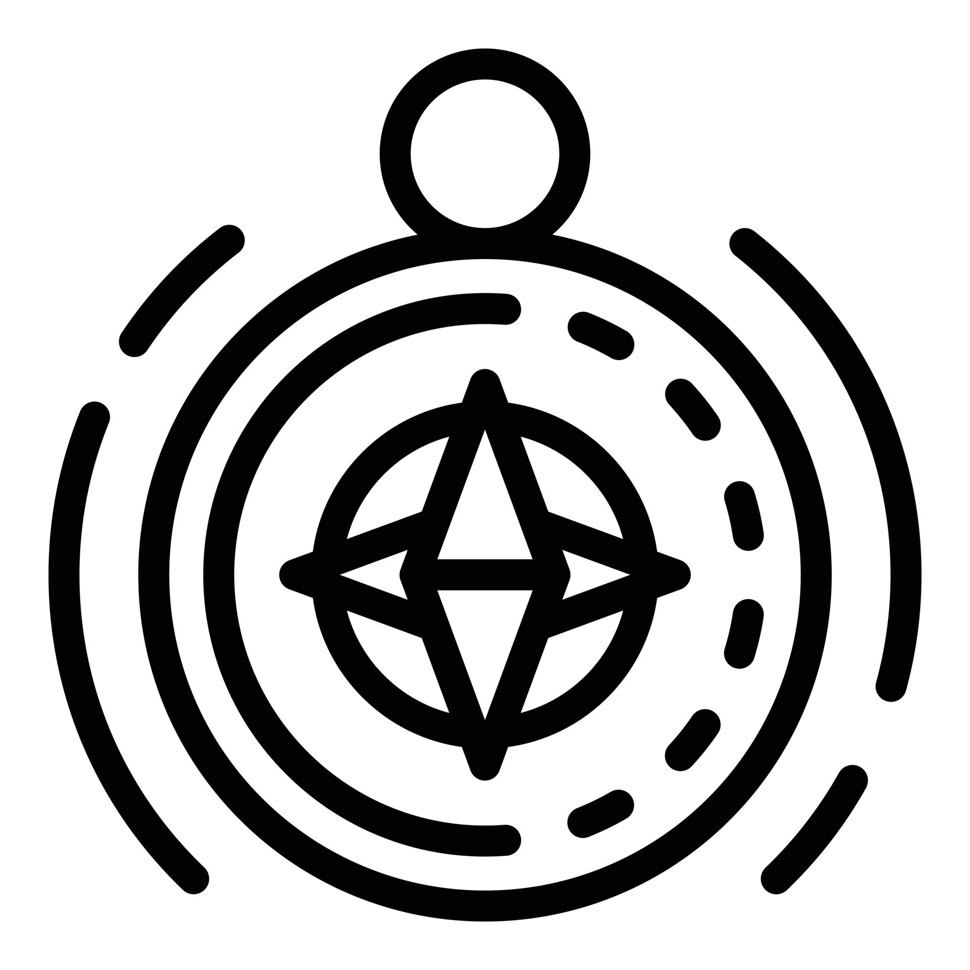 Compass Icon Outline Style 15665564 Vector Art At Vecteezy