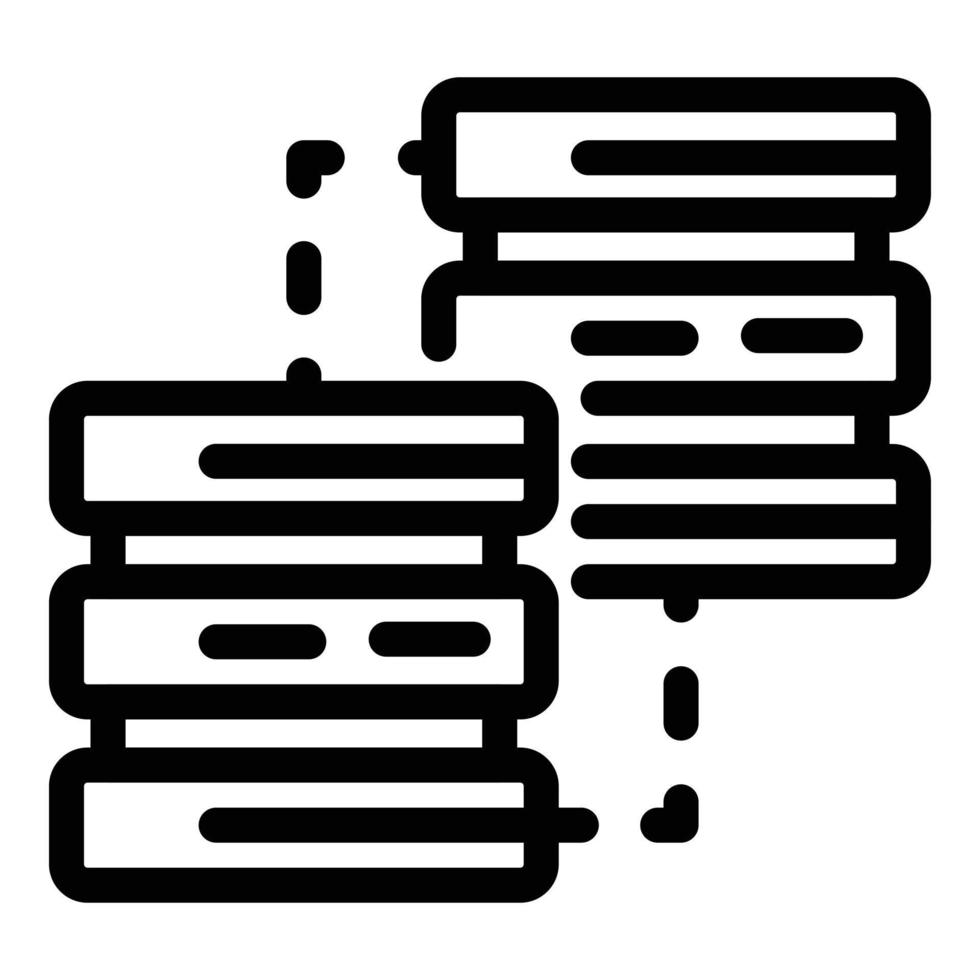 Server Network Icon Outline Style 15666433 Vector Art At Vecteezy