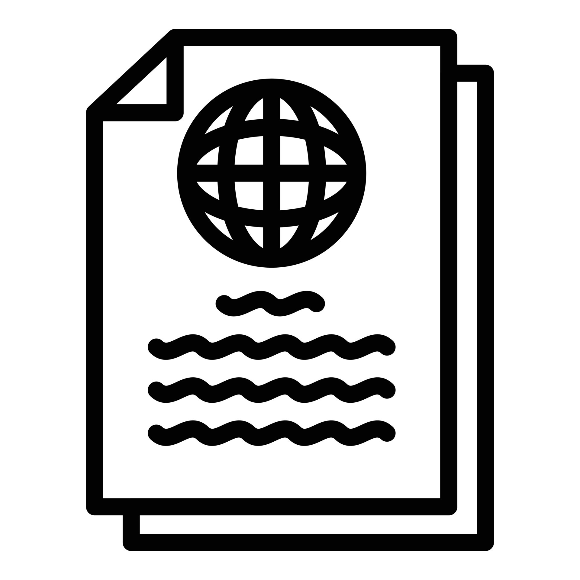 Global Report Icon Outline Style 15666557 Vector Art At Vecteezy
