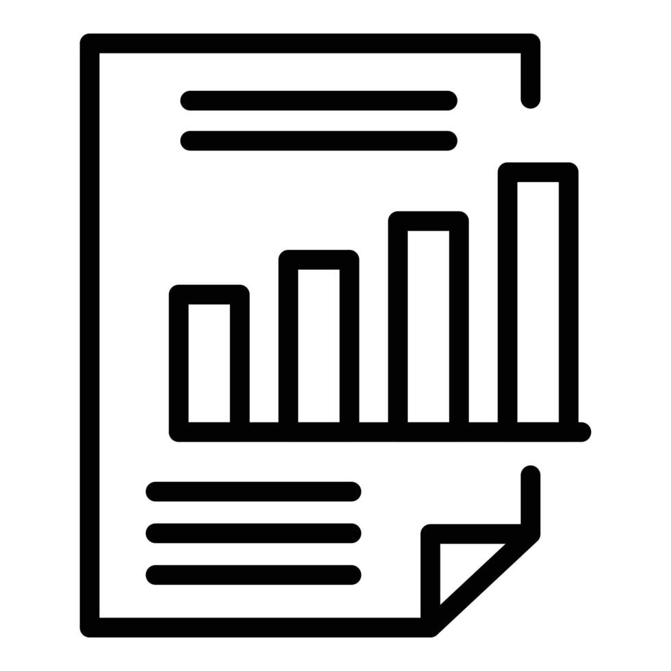 Graph Chart Report Icon Outline Style 15666857 Vector Art At Vecteezy
