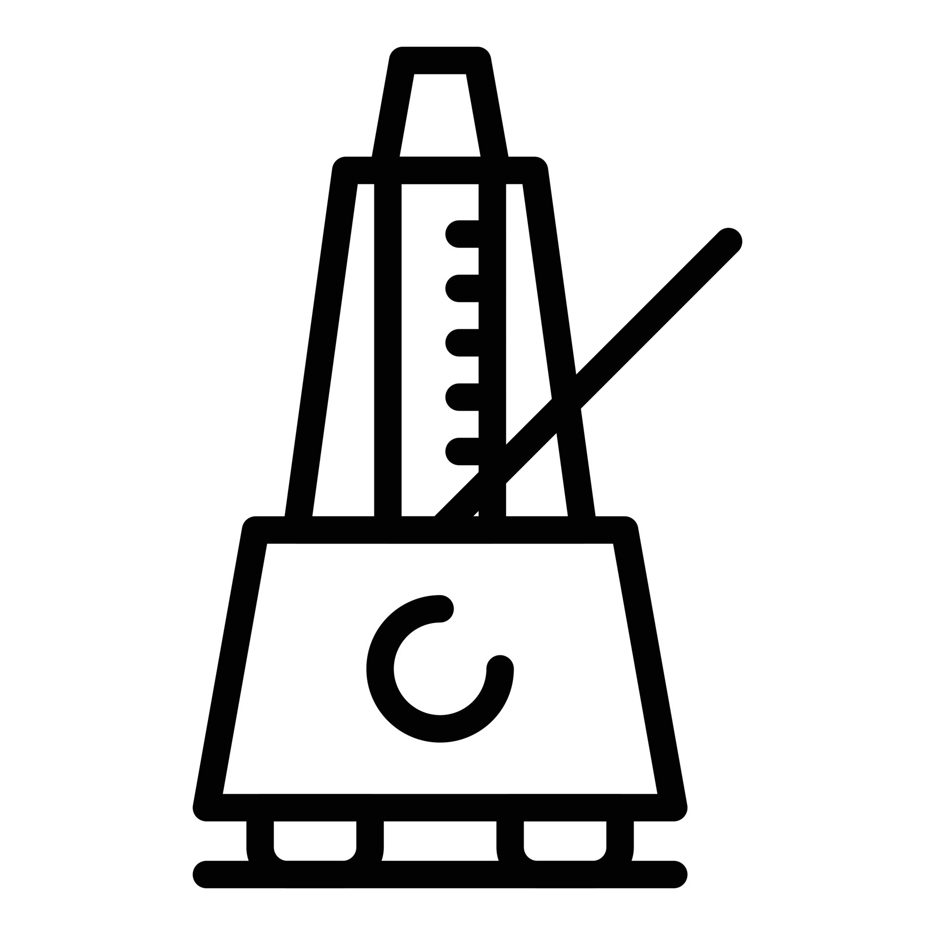 Device metronome icon, outline style 15667542 Vector Art at Vecteezy