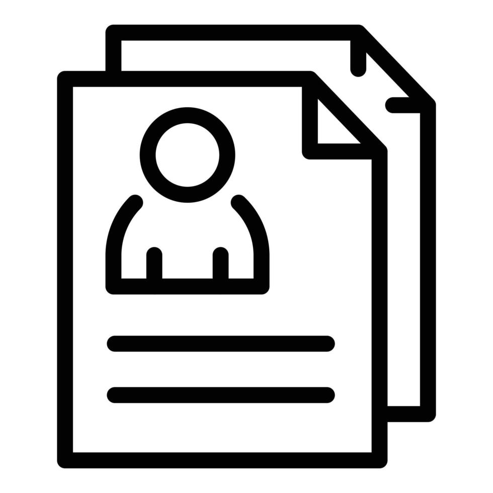Cv papers icon, outline style 15668334 Vector Art at Vecteezy Cv papers icon, outline style 15668334 Vector Art at Vecteezy