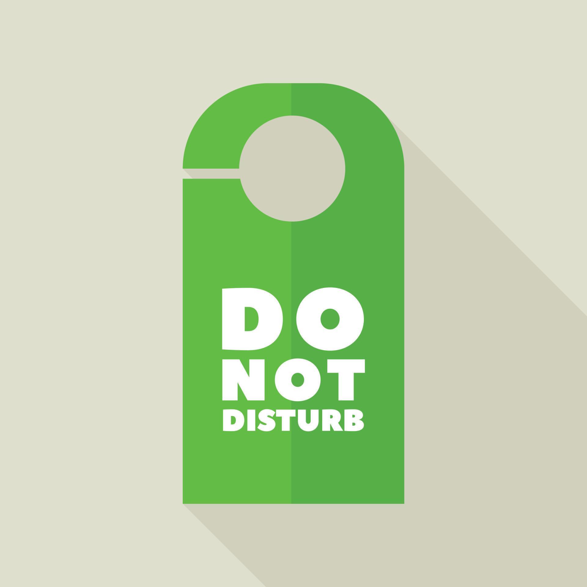 Do Not Disturb Hanger Icon Flat Style 15668733 Vector Art At Vecteezy