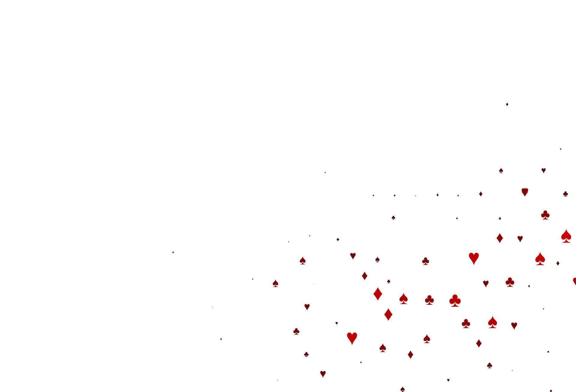 Light Red vector pattern with symbol of cards. 15669421 Vector Art at ...