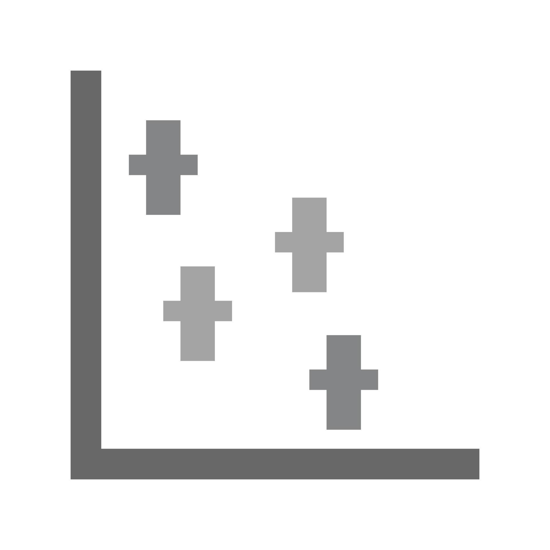 Scatter Plot II Flat Greyscale Icon 15671777 Vector Art at Vecteezy