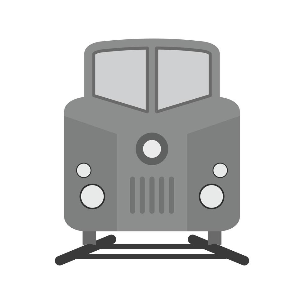 Railway Flat Greyscale Icon 15671801 Vector Art at Vecteezy