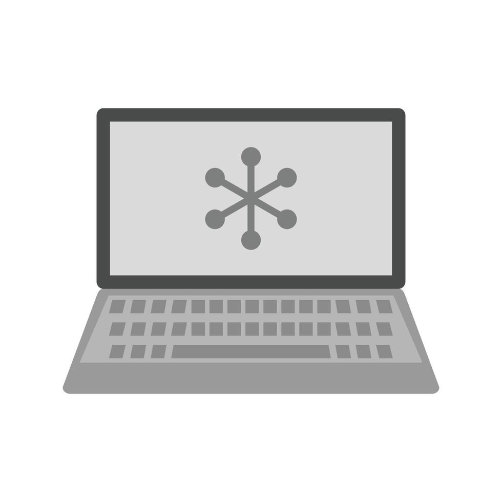 Computer Network Flat Greyscale Icon 15671900 Vector Art at Vecteezy