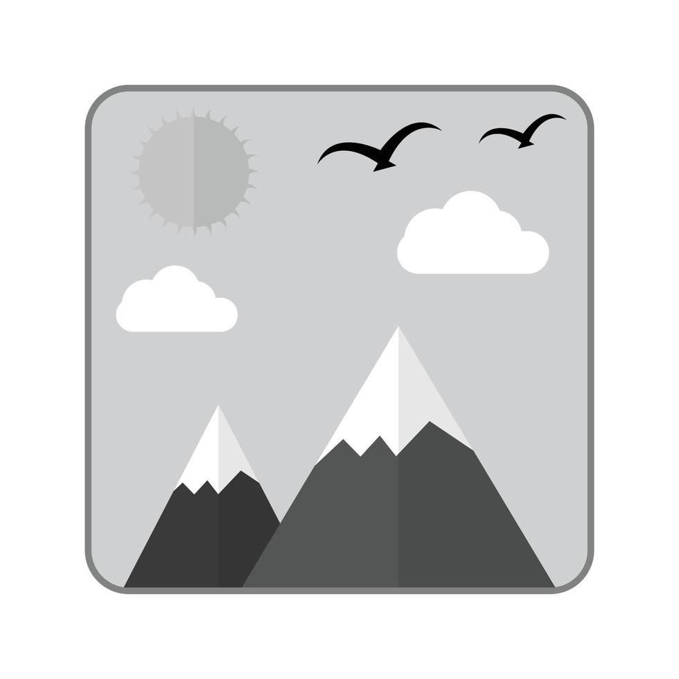 Images Flat Greyscale Icon 15672811 Vector Art at Vecteezy