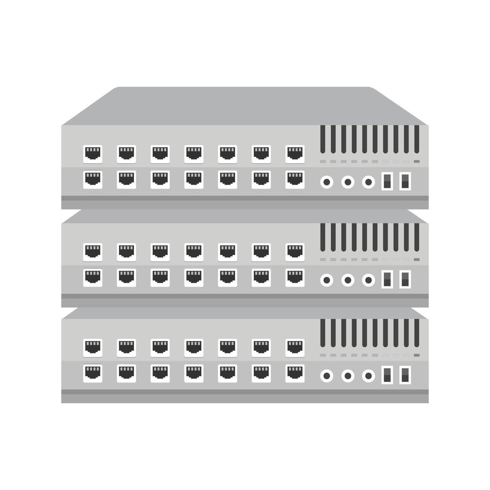 Network Switch Flat Greyscale Icon 15673365 Vector Art at Vecteezy