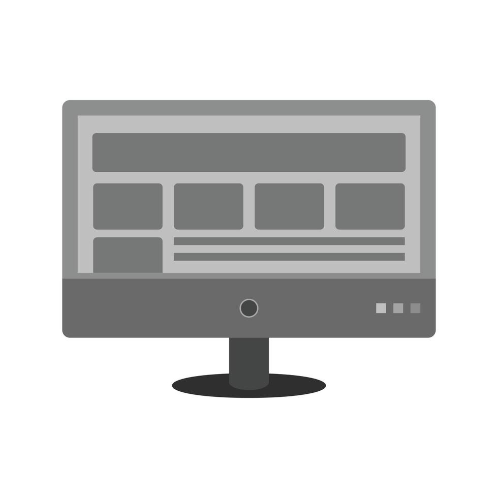 Layout Display Flat Greyscale Icon 15673367 Vector Art At Vecteezy