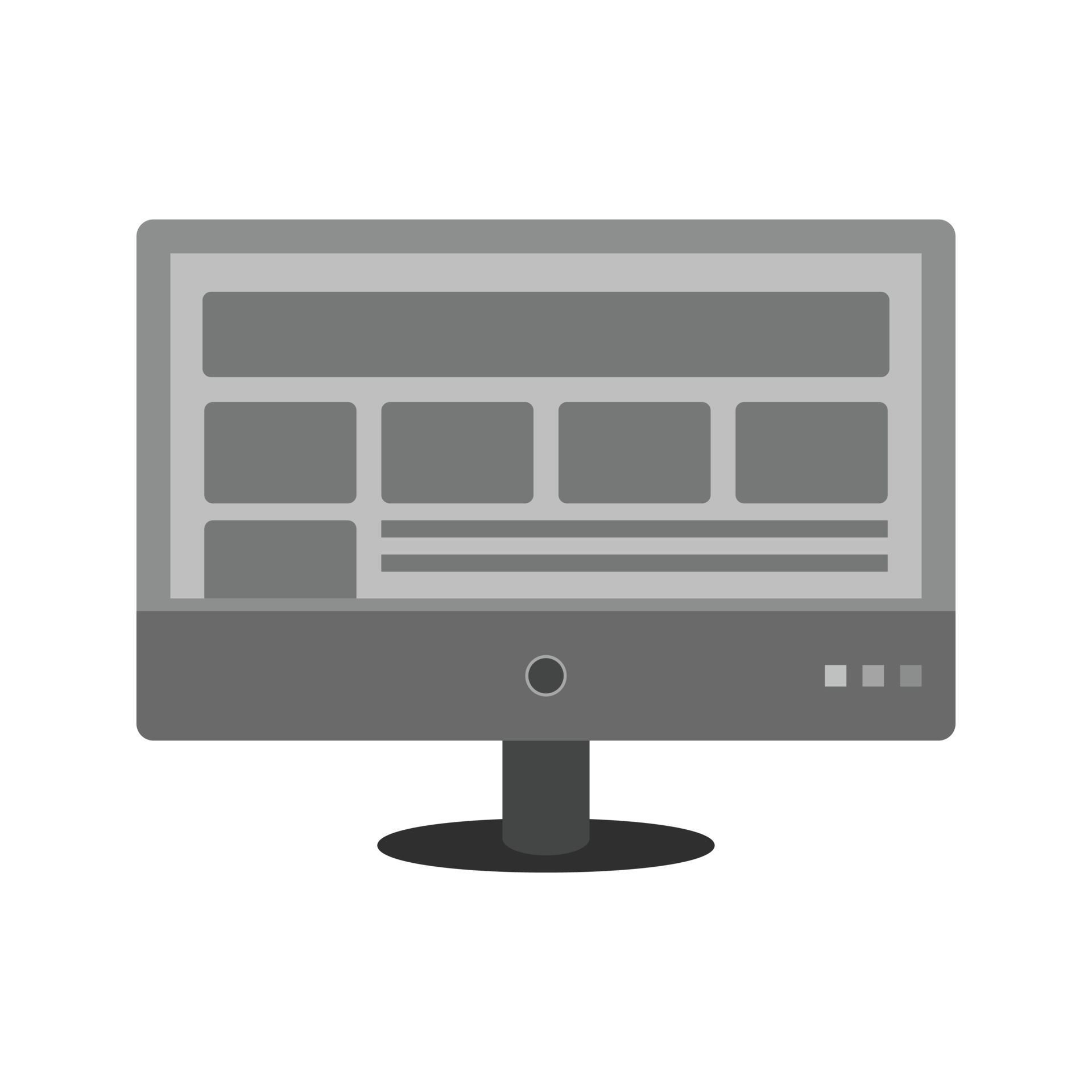Layout Display Flat Greyscale Icon 15673367 Vector Art at Vecteezy Layout Display Flat Greyscale Icon 15673367 Vector Art at Vecteezy