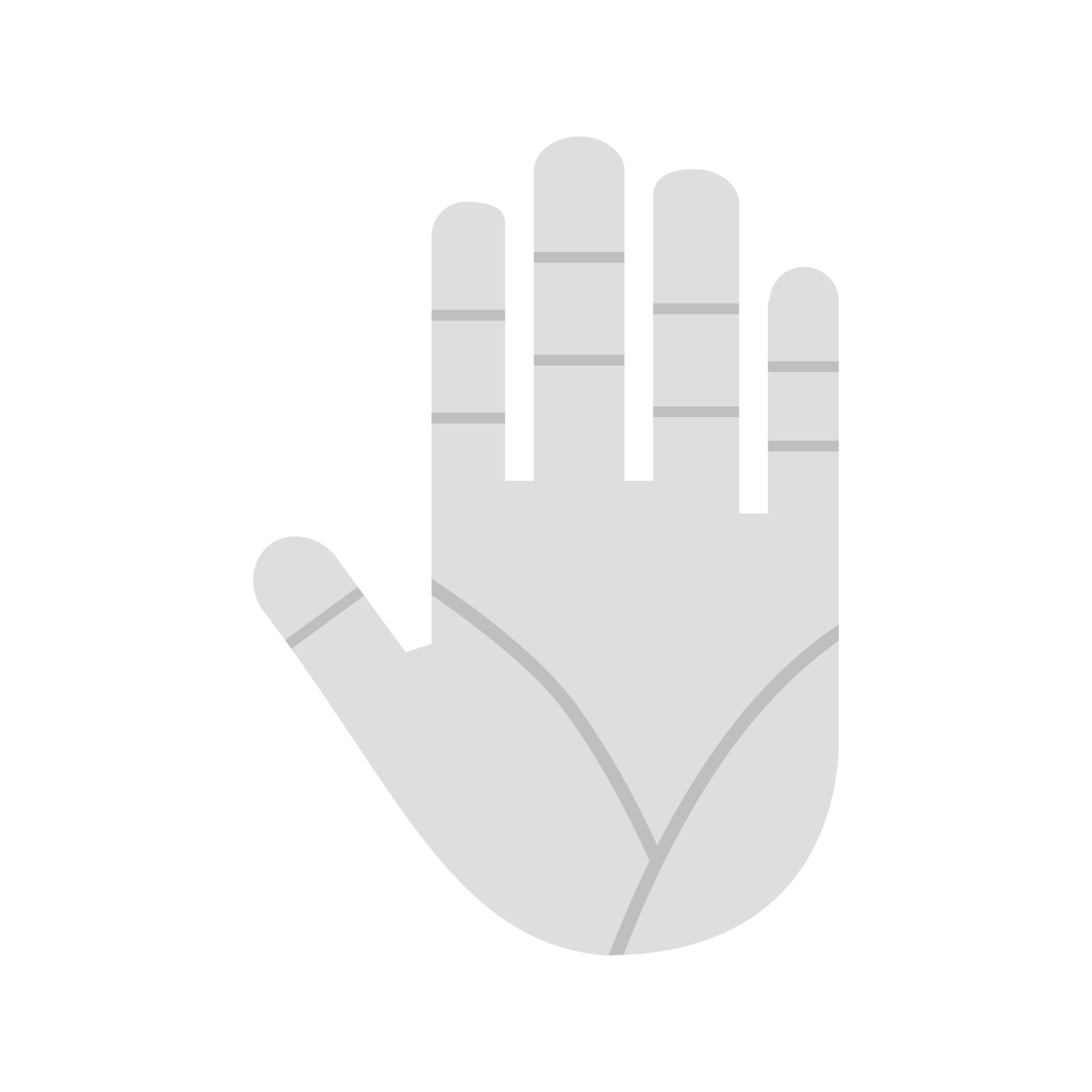 Hand Flat Greyscale Icon 15673573 Vector Art at Vecteezy
