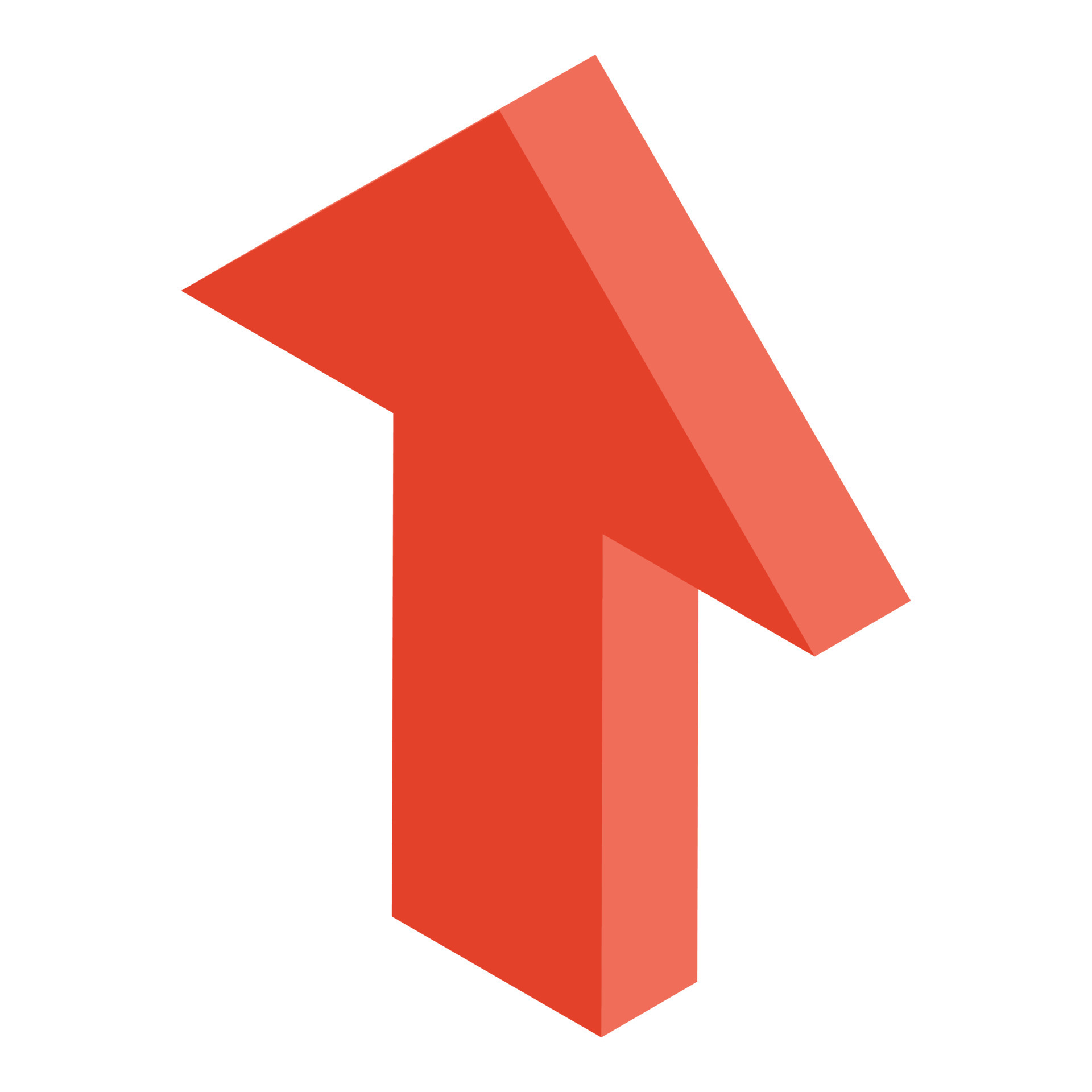 icono de flecha roja hacia arriba, estilo isométrico 15673862 Vector en Vecteezy