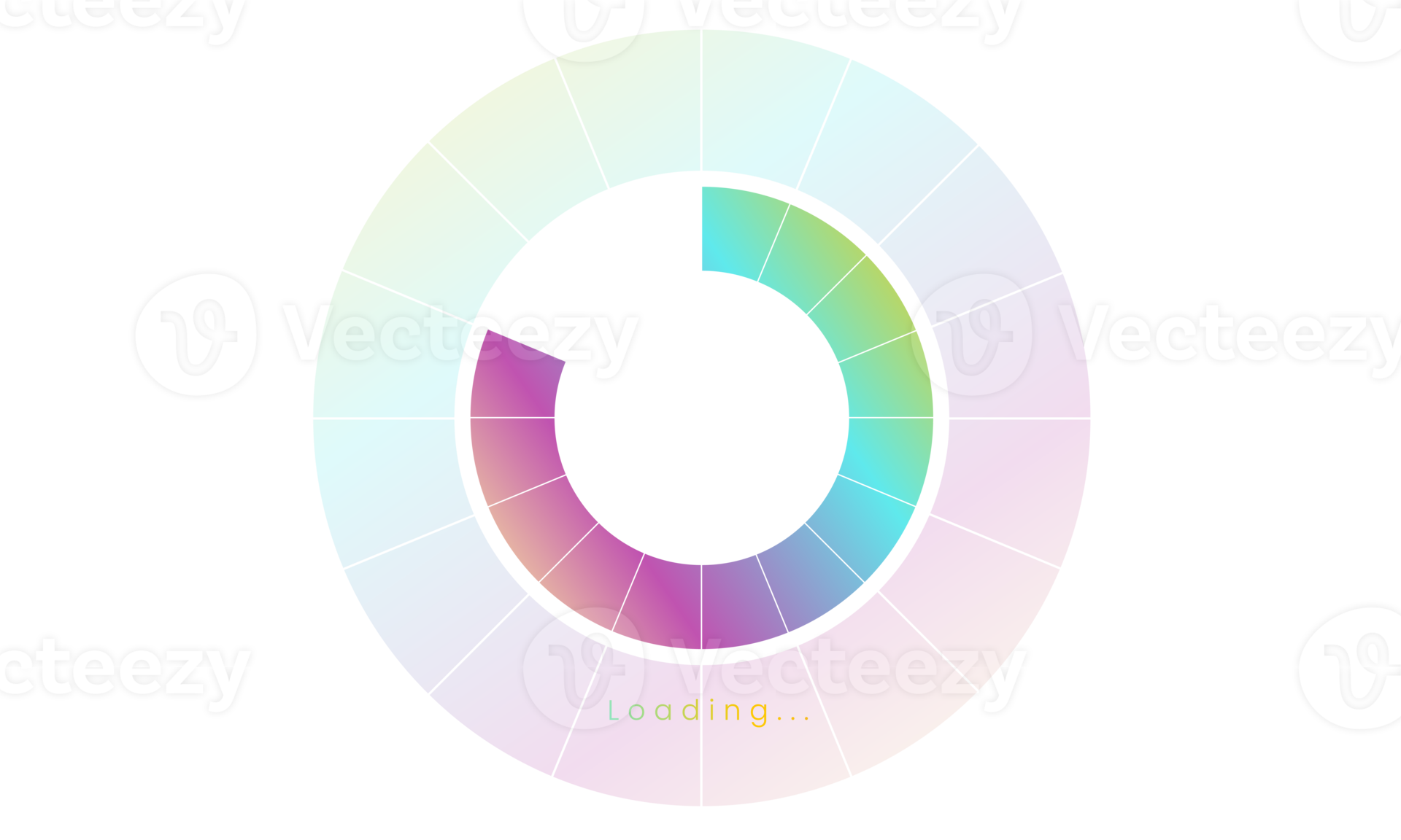 80 percent loading user interface, A Futuristic loading icon, colorful loading tap menu UI, use ...